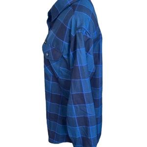 DIXXON | Tops | Dixxon X Snap On Tools Flannel Shirt Womens Blue ...